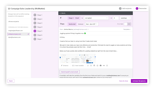 Salesloft vs Mixmax Pricing and Features Comparison | Mixmax